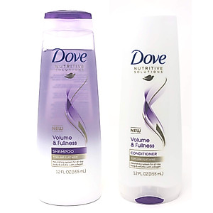 Dove Nutritive Solutions Shampoo & Conditioner Set, Volume & Fullness, 12 Ounces Each (Set includes 2 Items)