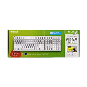 Sanwa Supply SKB-E5UW English USB Keyboard (White)