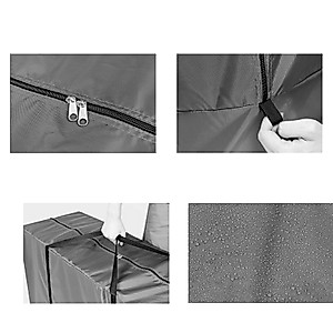 POTRAS Large Hay Bales Storage Bag: 420D Tote Waterproof Collapsible Bag Hay Bale Tote Bag with Zipper, 46Inch Durable Hay Bags for Horses and Livestock