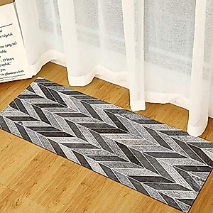 OPLJ Geometric Pattern Kitchen Rug Rectangle Doormat Anti-Slip Area Carpet for Living Room Bedroom Mat Home Decoration A3 60x180cm