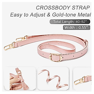 ZVE for iPhone 14 Pro Max Wallet Case Crossbody, Card Holder Zipper Phone Case for Women, Purse Cover with RFID Blocking Wrist Strap for iPhone 14 Pro Max, 6.7 inch, 2022- Rose Gold