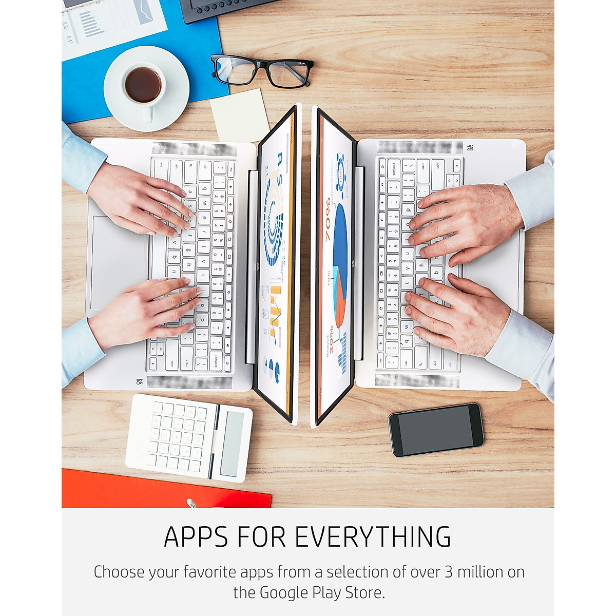 HP Chromebook 14 Laptop, Intel Celeron Processor, 4 GB RAM, 32 GB eMMC, 14” HD (1366 x 768) Touchscreen, Chrome OS, Webcam & Dual Mics, Work, Entertainment, Long Battery Life (14a-na0140nr, 2021)