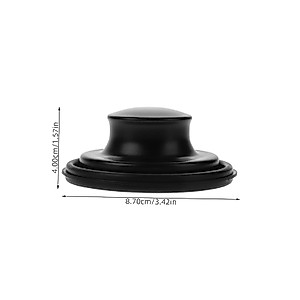 Uonlytech Sink Seal Cover Shower Clog Cover Bathtub Drain Sink Stopper Kitchen Bath Tub Drain Cover Kitchen Drain Bathroom Sink Stopper Sink Strainer Black