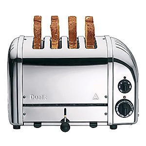 Dualit Classic NewGen Toaster, 4-Slice, Chrome