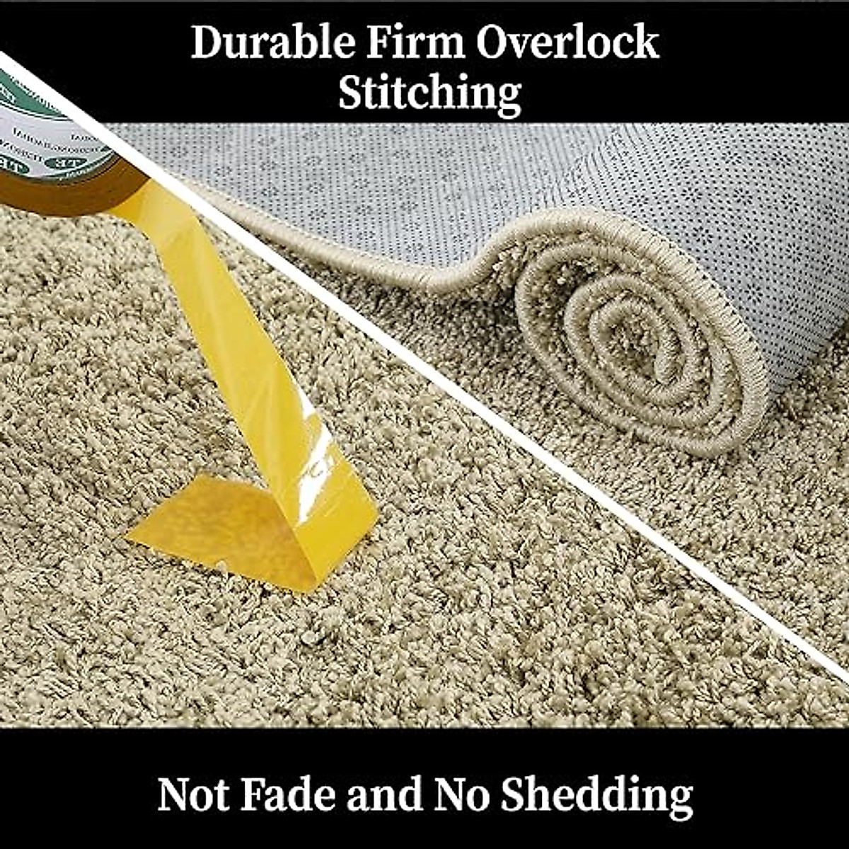 Zacoo 9x12 Area Rug Shag Rug for Living Room, Luxurious Large Shaggy Area Rug Non-Shedding Carpet Rug for Bedroom Shag Plush Rug Thick Aceent Rug Carpets for Home Decor, Taupe, 9' x 12'