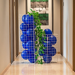 70pcs Royal Blue Balloons,12inch Dark Blue Latex Balloons Garland Arch for Birthday Baby Shower Wedding Valentine's Anniversary Party Decorations(With 2 Ribbons)