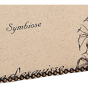 Linon Stephanie Ottoman, Botanical Linen