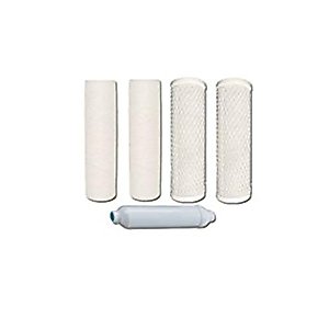 Fits Purwater PW-RO4L RO System Replacement Prefilter and Postfilter Kit - 1/4 Quick Connect by CFS