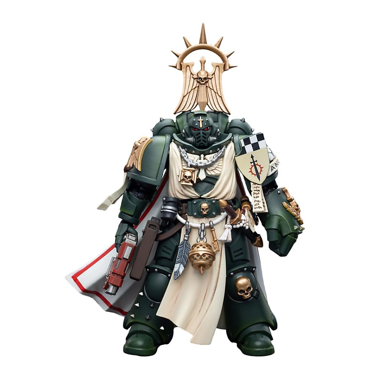 HiPlay JoyToy Warhammer 40K Collectible Figure: Dark Angels Master with Power Fist 1:18 Scale Action Figures JT7691 (JT7691)