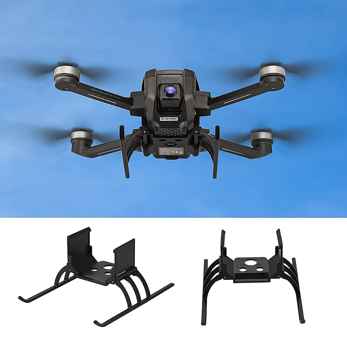 Landing Gear for Holy Stone HS720 / 720E,JOYSOG Quick Release Foldable Leg Extensions Protector Extended Landing Stand Compatible with Holy Stone HS720/720E