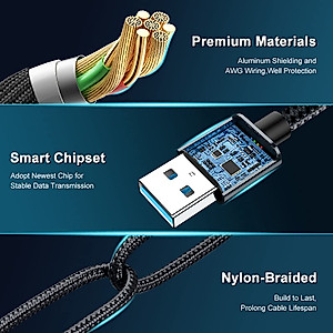 ELECTOP 20FT/6M Link Cable for Oculus Quest 2/ Quest 1, USB C 3.2 Gen1/ 5Gbps for Oculus Quest 2 Link Cable, Fast Charging & PC Data Transfer, Compatible for Oculus Quest Headset and Gaming PC