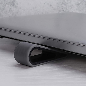 jojofuny 2Pcs Universal Laptop Computer Keyboard Stands Anti-Slip Silicone Tilting Wedge Riser Holder Portable Ventilated Stand for Notebook