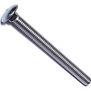 Hard-to-Find Fastener 014973179373 Stainless Carriage Bolts, 3/8-16 x 4-Inch, 5-Piece