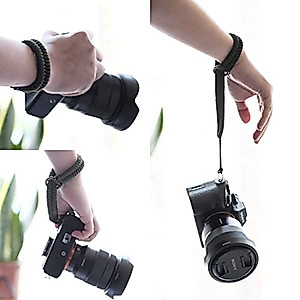 Qiang Ni Camera Wrist Strap: Green Paracord Camera Hand Strap for Dslr or Mirrorless Cameras - Camera Wrist for Photographers Quick Release