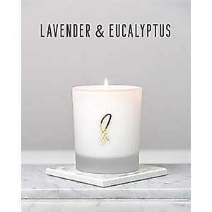 Lavender & Eucalyptus Candle | Scented Candles for Home | Spring Candles, Relaxing Lavender Candle Lavender Soy Candle, Soy Candles Scented Candle, Clean Burn Aromatherapy Candles Gift Boxed