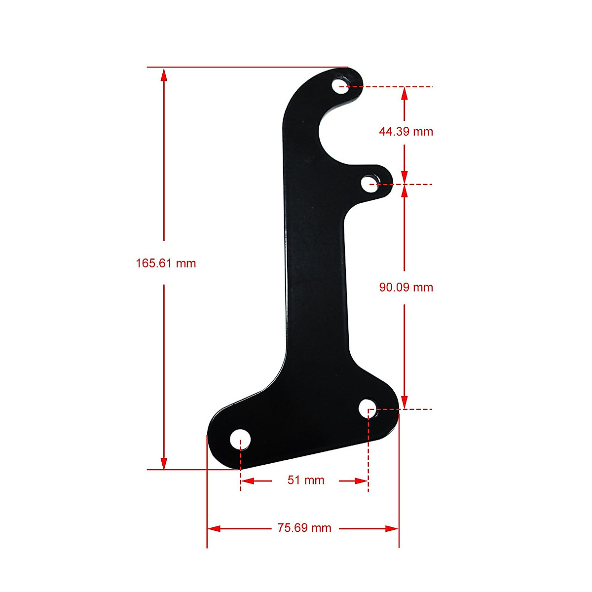 2 x Tail Light Brackets for 1953 1954 1955 1956 Ford F100 Pickup Truck,Model A Lights,Street Rods,Hot Rods,CustomFits Both Passenger and Driver Side (Black Finish) - Tail Light Bracket