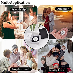 TELEIXIPHONE Cute Bunny Heart 2-Sided Pocket Hug Token Inspirational Birthday Love Long Distance Present - YOU ARE LOVED