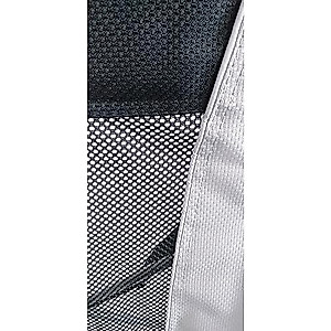 Tension 2 in 1 Mesh Rocking Camp Chair, Gray and Black, Detachable Rockers, Adult