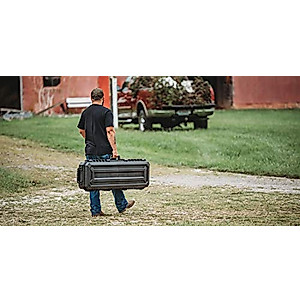 Plano All Weather 52” Rifle Gun Case with Wheels, Black with Pluck-to-Fit Foam, Watertight & Dust-Proof Shield Protection, TSA Airline Approved for Travel