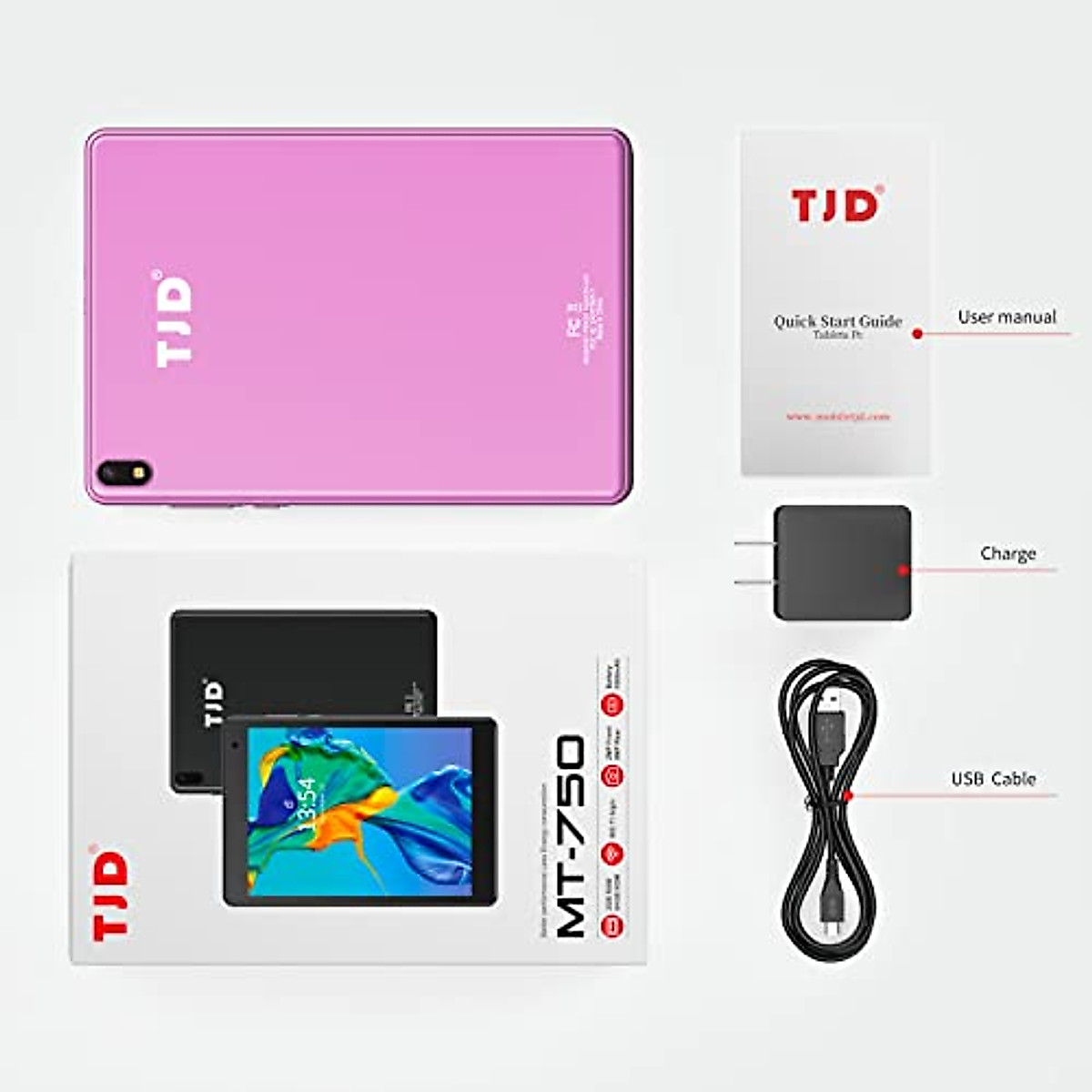 Android 12 Tablet 7.5 inch, Tablets Computer 64GB Storage 512GB Expandable, Quad-Core Processor, PS FHD 1440x1080 Resolution Display, Google GMS Certified Smart Tablet/WiFi/Bluetooth 5.0