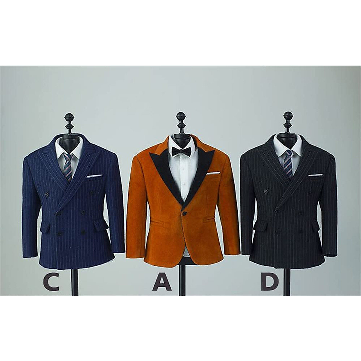 HiPlay 1/6 Scale Figure Doll Clothes, Head Sculpt+Coat+Shirt+Pants+Shoes+Gun+Dog Suit, Outfit Costume for 12 inch Male Action Figure Phicen/TBLeague CM092（Charcoal）