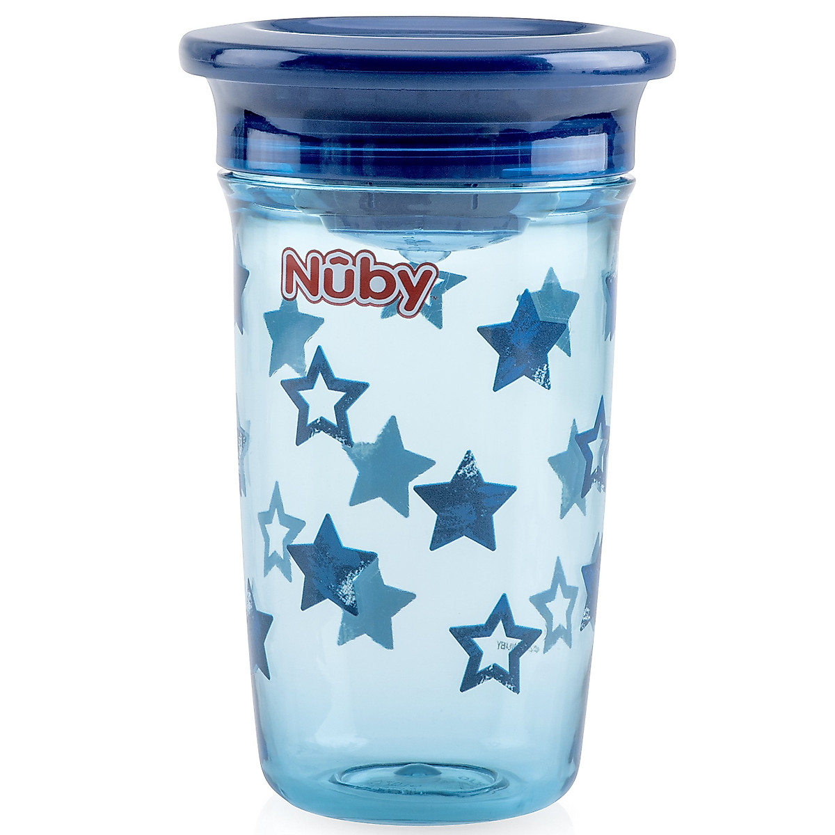 Nuby Tritan No Spill 360 Degree Printed Wonder Cup, Prints May Vary, 1pk