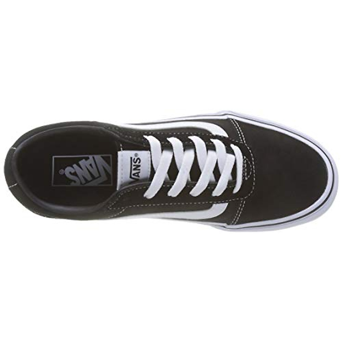 Vans Women’'s Ward Low-Top Sneakers, (Suede/Canvas) Black/White Iju, 5 UK 5 UK