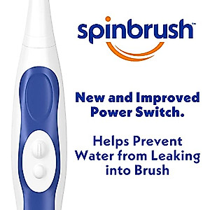Spinbrush PRO CLEAN Battery Powered Toothbrush, Medium Bristles, 1 Count, Gold or Blue Color May Vary