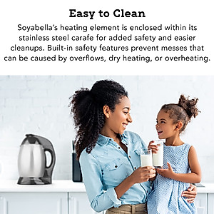 Tribest SB-132 Soyabella, Automatic Soy Milk Maker Machine with Tofu Kit Large, Silver, Large, Black/Stainless Steel