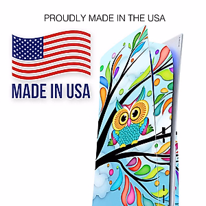 ITS A Skin Skins Compatible with Sony Playstation 5 Console Disc Edition - Protective Decal Overlay Stickers wrap Cover - Colorful Artistic Owl in Tree