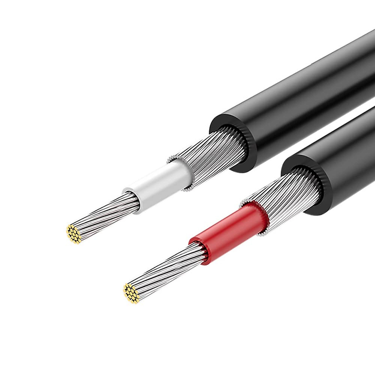 Magik 2-4 Plated 2-RCA to 2-RCA Male L/R Stereo Audio Coaxial Cable Cord Plug Patch (3.3 Ft/1 M 2 Pack)