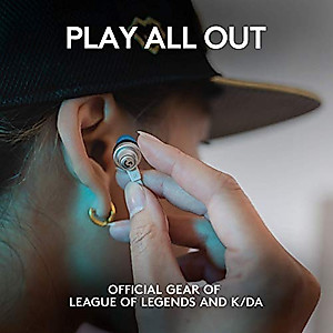 Logitech G333 K/DA Gaming Earphones - in-Line Mic and Controls - Gaming-Grade Dual Drivers - Durable Aluminum Housing - Official League of Legends KDA Gaming Gear