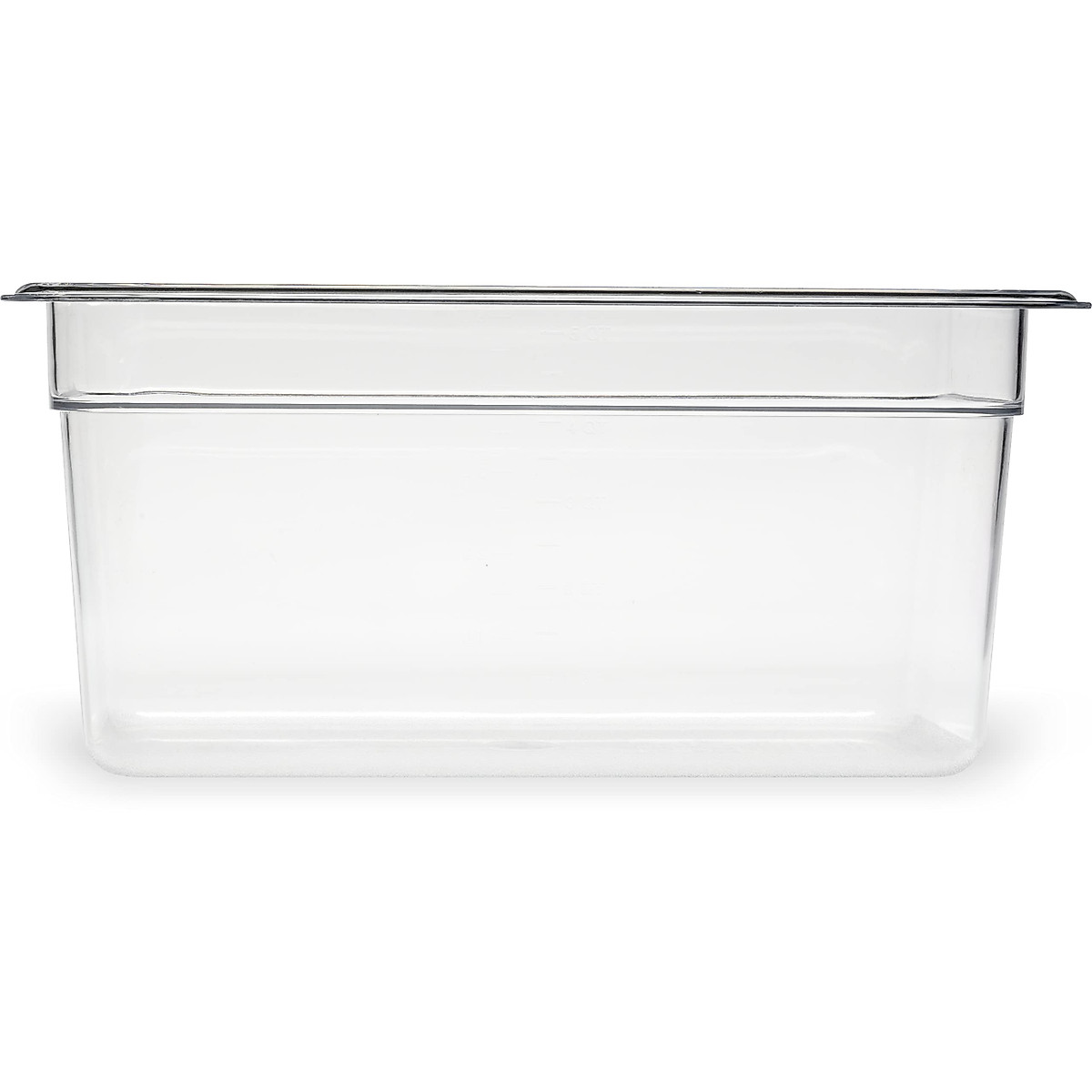 Carlisle FoodService Products Plastic Food Pan 1/3 Size 6 Inches Deep, Clear