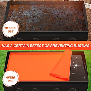 Silicone Griddle Mat for Blackstone 36 Inch Griddle, Heavy Duty Silicone Protective Mat Cover Thicker Griddle Mats Protect Your Griddle from Dirt & Rust