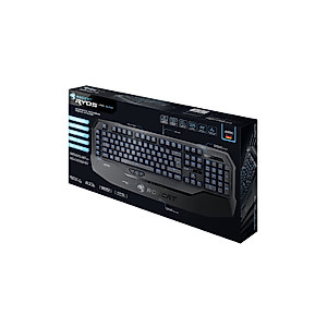 ROCCAT Ryos MK Glow – Illuminated Mechanical Gaming Keyboard - BLACK CHERRY MX Key Switch
