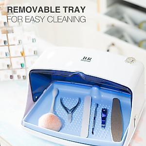 BRBLUERISE UV Sanitizer Box Professional Home Appliances Salon LED UV Light Sanitizer For Phone Baby Bottle Cleaning Beauty Tools