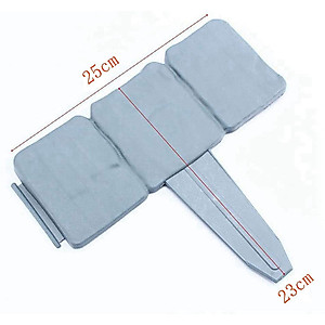 GUOFEI DIY Decorative Flower Grass Bed Border,Grey Stone Effect Plastic Palisade Fence Lawn Edging Garden Fence Edging,for Garden,Lawn,Walkway and Landscape Edging (10pcs, Gray)