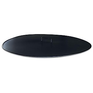 42" Dia Round Galvanized Steel Plated Fire Pit Cover/Snuffer Lid