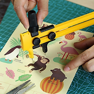 Mr. Pen- Compass Circle Cutter, 6.25In, Circle Cutter, Fabric Circle Cutter, Circle Cutter for Paper Crafts, Compass Cutter, Circular Cutter, Cutting Compass, Circle Cutter for Fabric