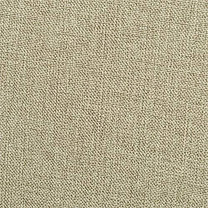 BOWERY HILL Modern Round Bench in Natural and White Upholstery