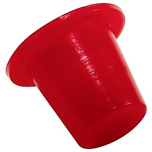 Caplugs T-1 T Series – Plastic Tapered Cap and Plug, 200 Pack, Red LD-PE, Cap OD 0.174" x Plug ID 0.302" Protective Closures, Dust and Moisture Seals, MIL Spec, SAE Fittings, Hydraulic (99394263)