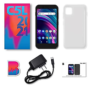 BLU C5L |Unlocked | 5.0 Display | 32GB | 5MP Camera | US Warranty | Black