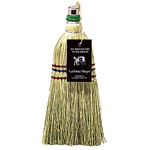 Authentic Hand Made All Broomcorn Broom (12-Inch/Whisk)