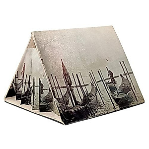 RATGDN Small Pet Hideout Boats Venice Italy Gondola Lagoon Hamster House Guinea Pig Playhouse for Dwarf Rabbits Hedgehogs Chinchillas