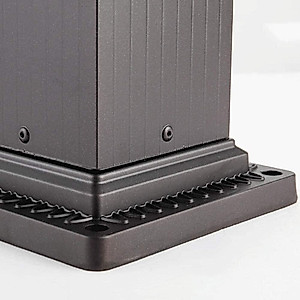 MODEBHD Chinese Retro Garden Column Head Lamp E27 Outdoor IP65 Waterproof Landscape Lighting Column Head Lamps Modern Minimalist Lawn Lamp Fence Lamp Post Lamp High Pole Lamp (Height: 60 Cm)