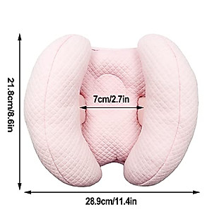 KAKIBLIN Baby Support Pillow, Todder Car Seat Stroller Neck Support Travel Pillow for Toddler Boys Girls, Pink