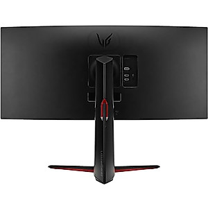 LG 34GP63A-B 34" Curved Ultragear QHD (3440 x 1440) HDR 10 160Hz Gaming Monitor with Tilt/Height Adjustable Stand, AMD FreeSync Premium, Display Port and HDMI, Black, WEPGPY