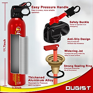 Ougist Fire Extinguisher for Home 620ml 2 Count,Can Prevent Re-Ignition,Best Suitable for Vehicle The House Car Truck Boat Kitchen Water-Based Fire Extinguisher