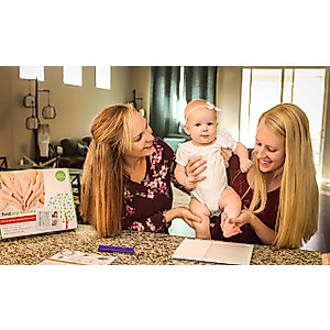 WavHello Baby Handprint & Footprint Frame Kit, Clay Casting & Photo Memory Keepsake Frame, Baby Registry Gift & Baby Shower, Baby Boy Gift & Baby Girl Gift - First Impressions