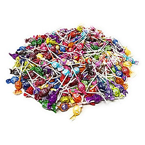 Charms and Tootsie Mini Pops 36 Flavor Mix Lollipop Suckers 3 Lbs Assorted Variety Bulk Value Pack 200+ Count In Resealable Stand Up Bag (48 Oz)
